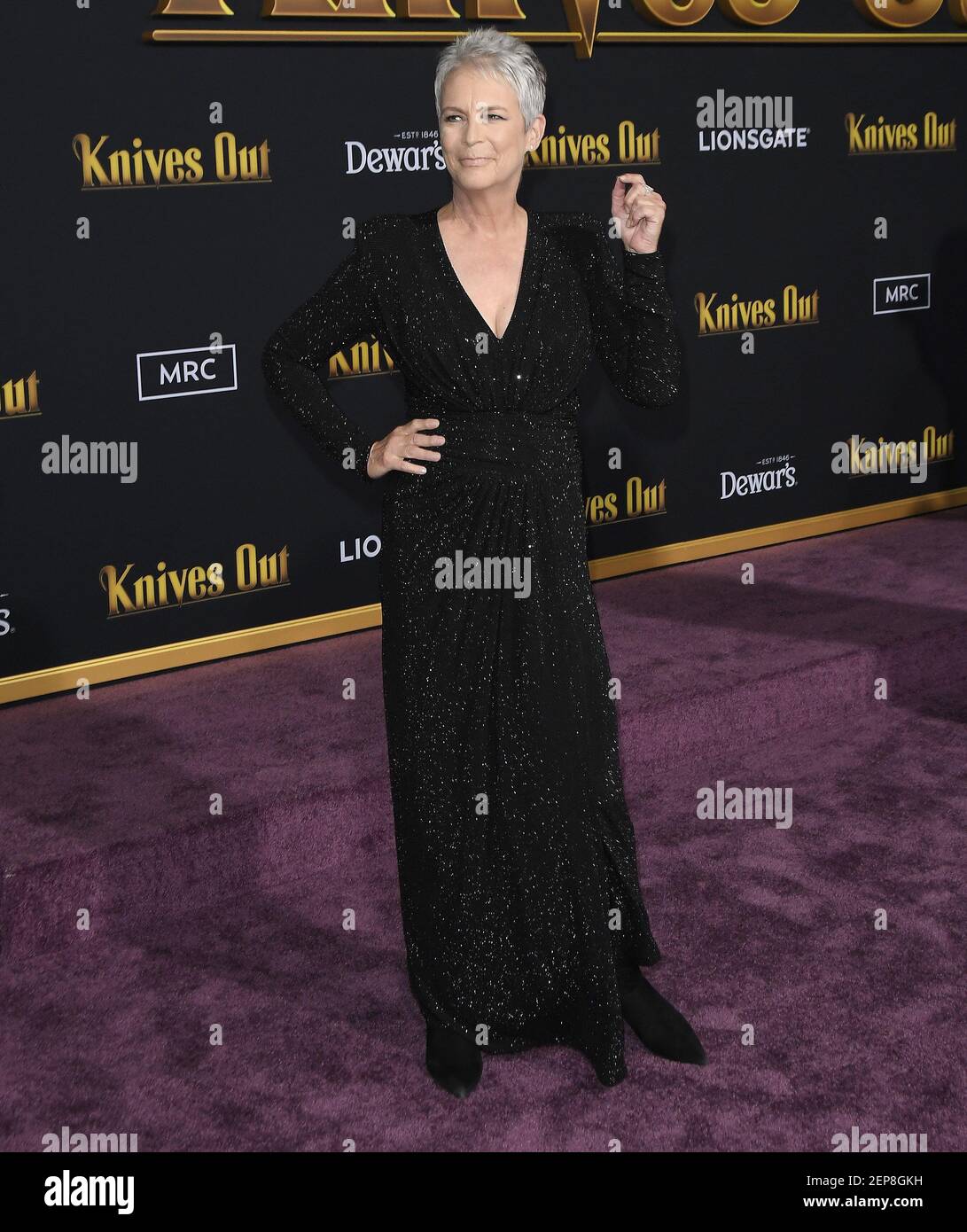 Jamie Lee Curtis arrives at the KNIVES OUT Los Angeles Premiere held at ...