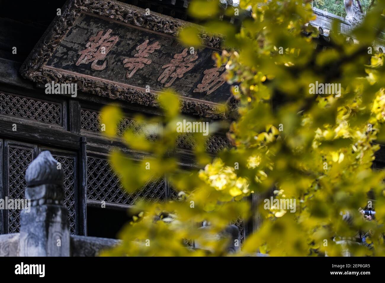 Beijing,CHINA-Autumn at Dajue Temple in Xishan. Dajue Temple is located ...