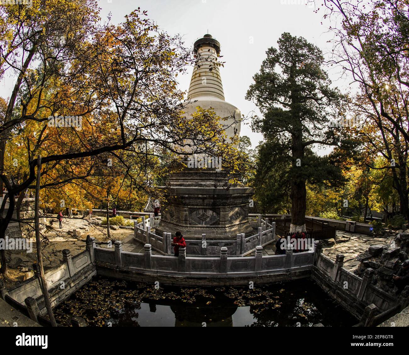 Beijing,CHINA-Autumn at Dajue Temple in Xishan. Dajue Temple is located ...