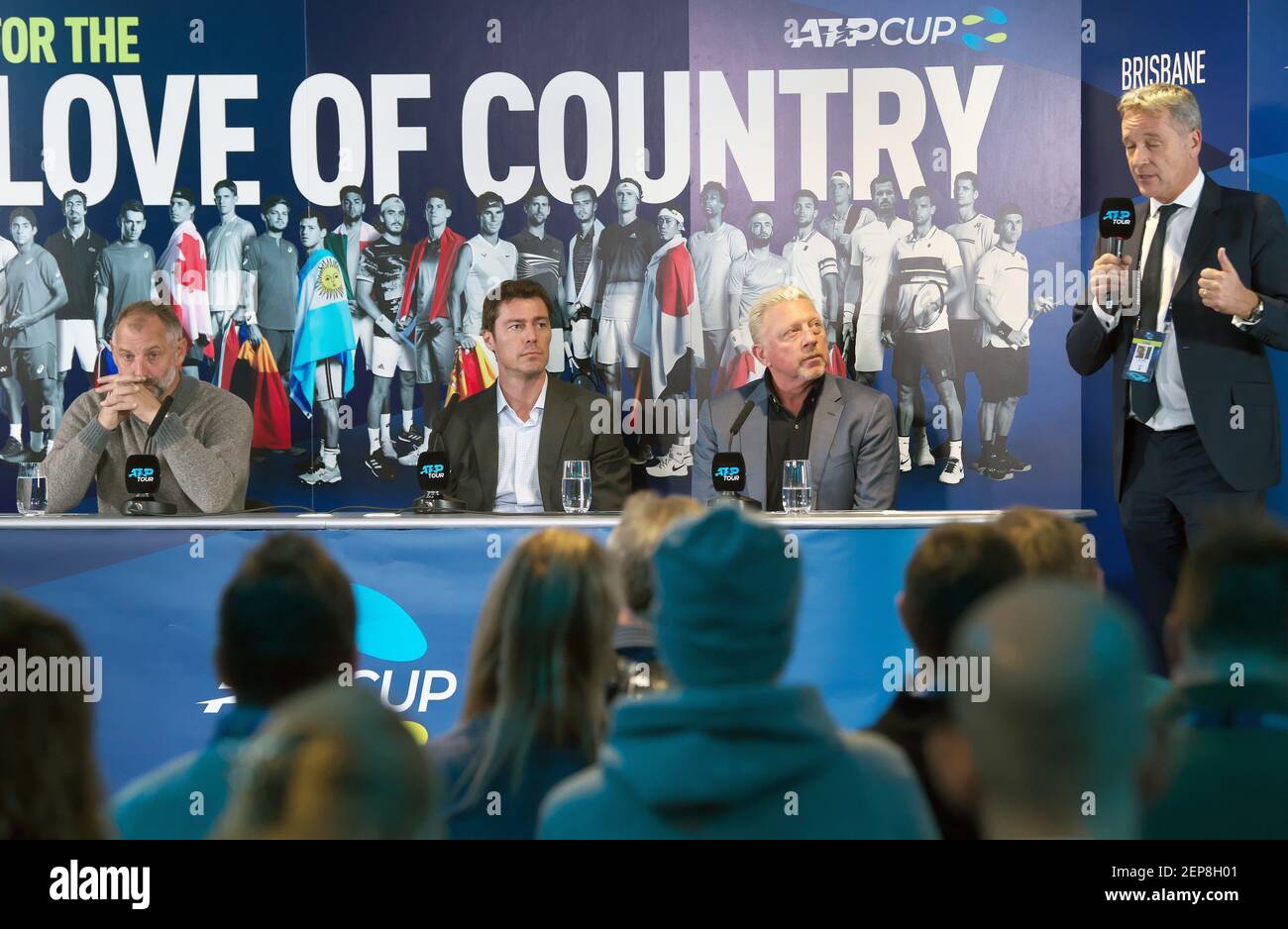 Press conference of national teams' captains at the new ATP team ...