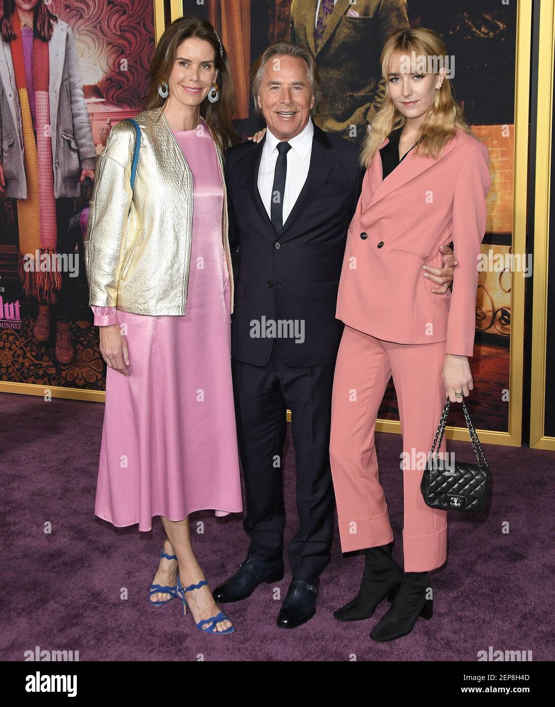 (L-R) Kelley Phleger, Don Johnson and Grace Johnson at the KNIVES OUT ...