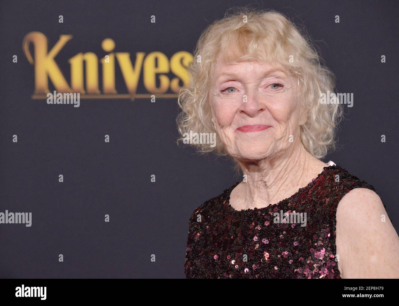 K Callan arrives at the KNIVES OUT Los Angeles Premiere held at the ...