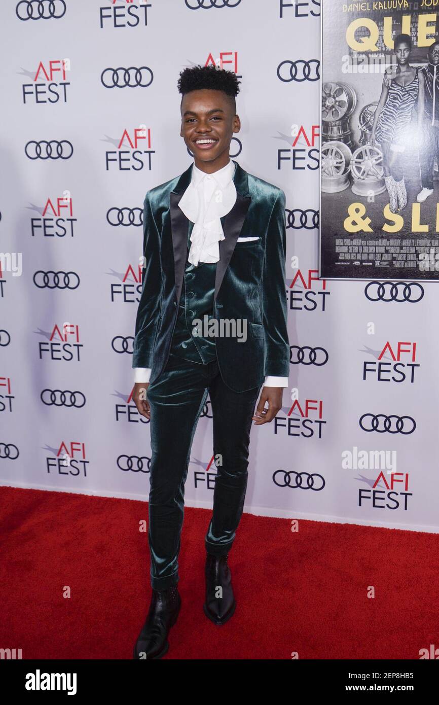 Jahi Winston walks the red carpet for AFI's "Queen & Slim" premiere at ...