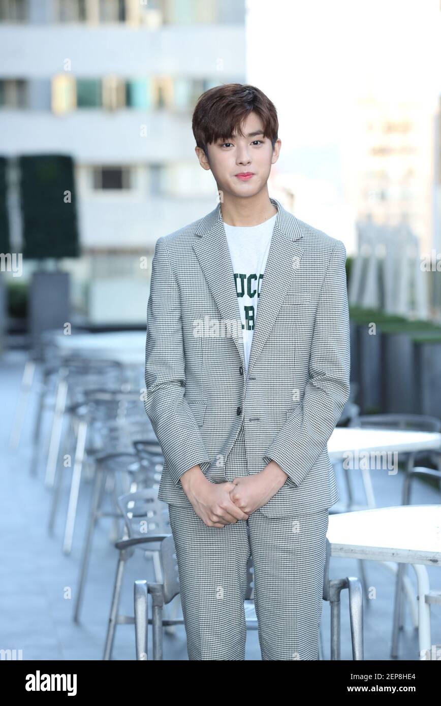 South Korean actor Kim Min-kyu pose to take photos one day before his ...