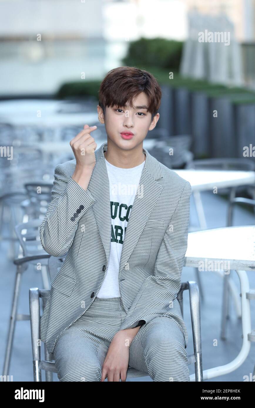 South Korean actor Kim Min-kyu pose to take photos one day before his ...