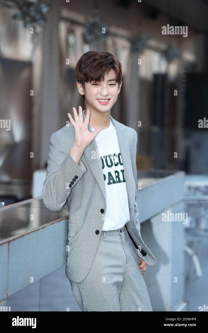 South Korean actor Kim Min-kyu pose to take photos one day before his ...