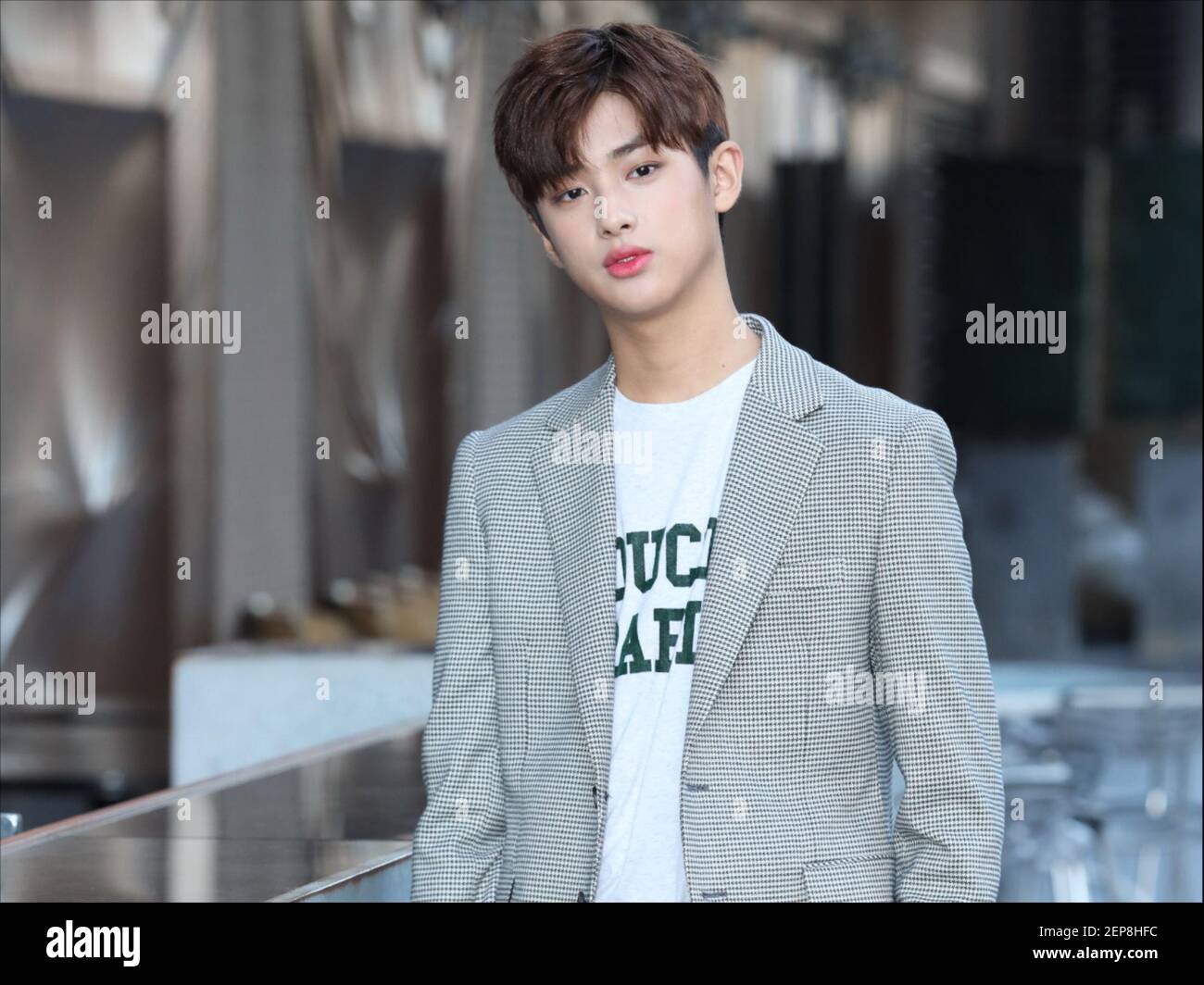 South Korean actor Kim Min-kyu pose to take photos one day before his ...