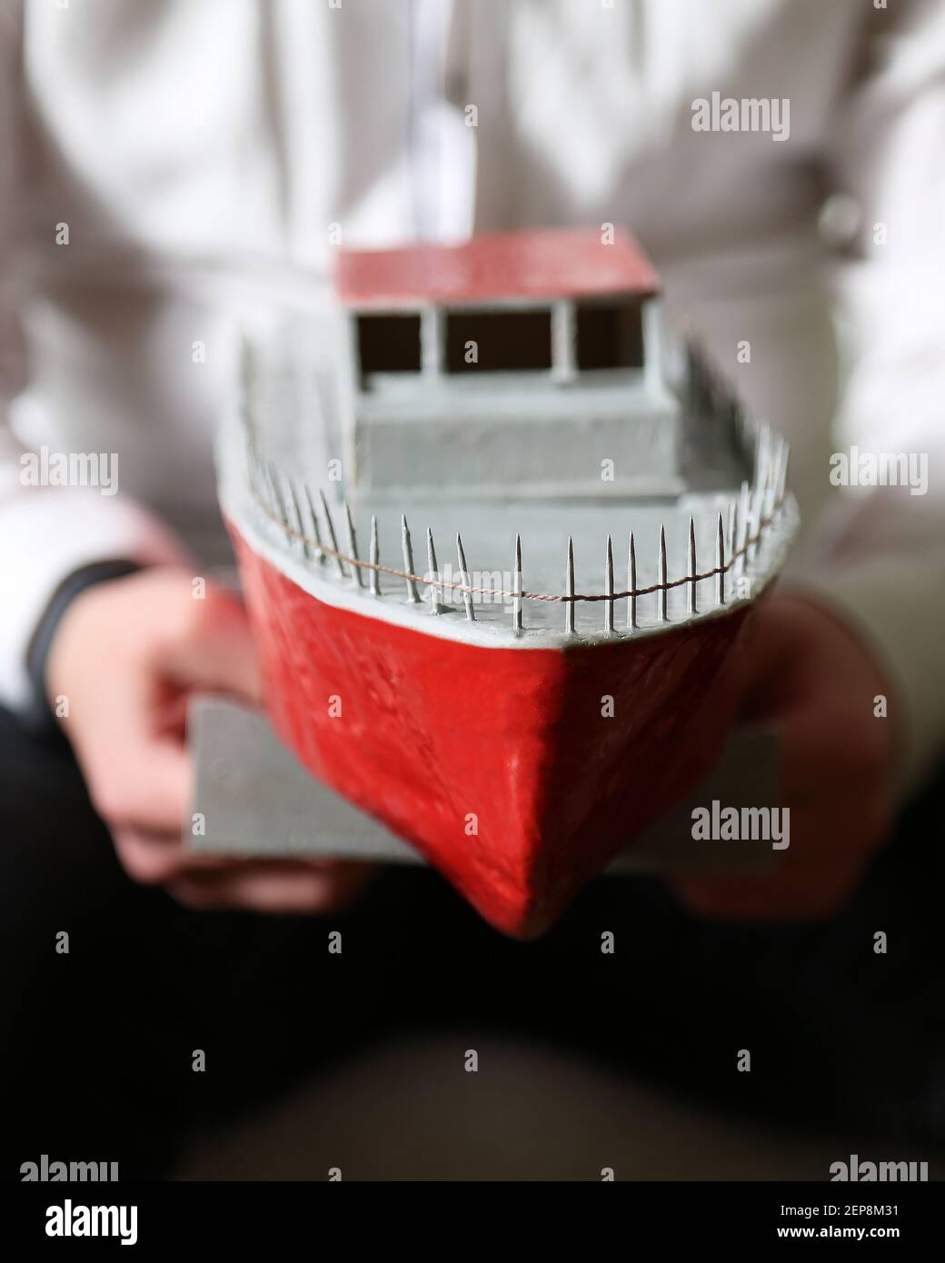 Child model boat hi-res stock photography and images - Alamy