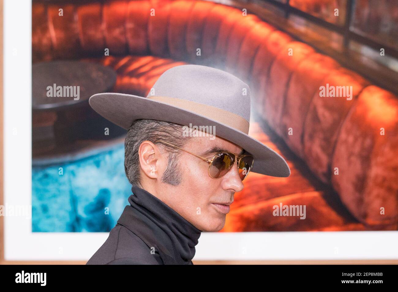 Singer Pitingo during the Presentation in Madrid of the concerts ...