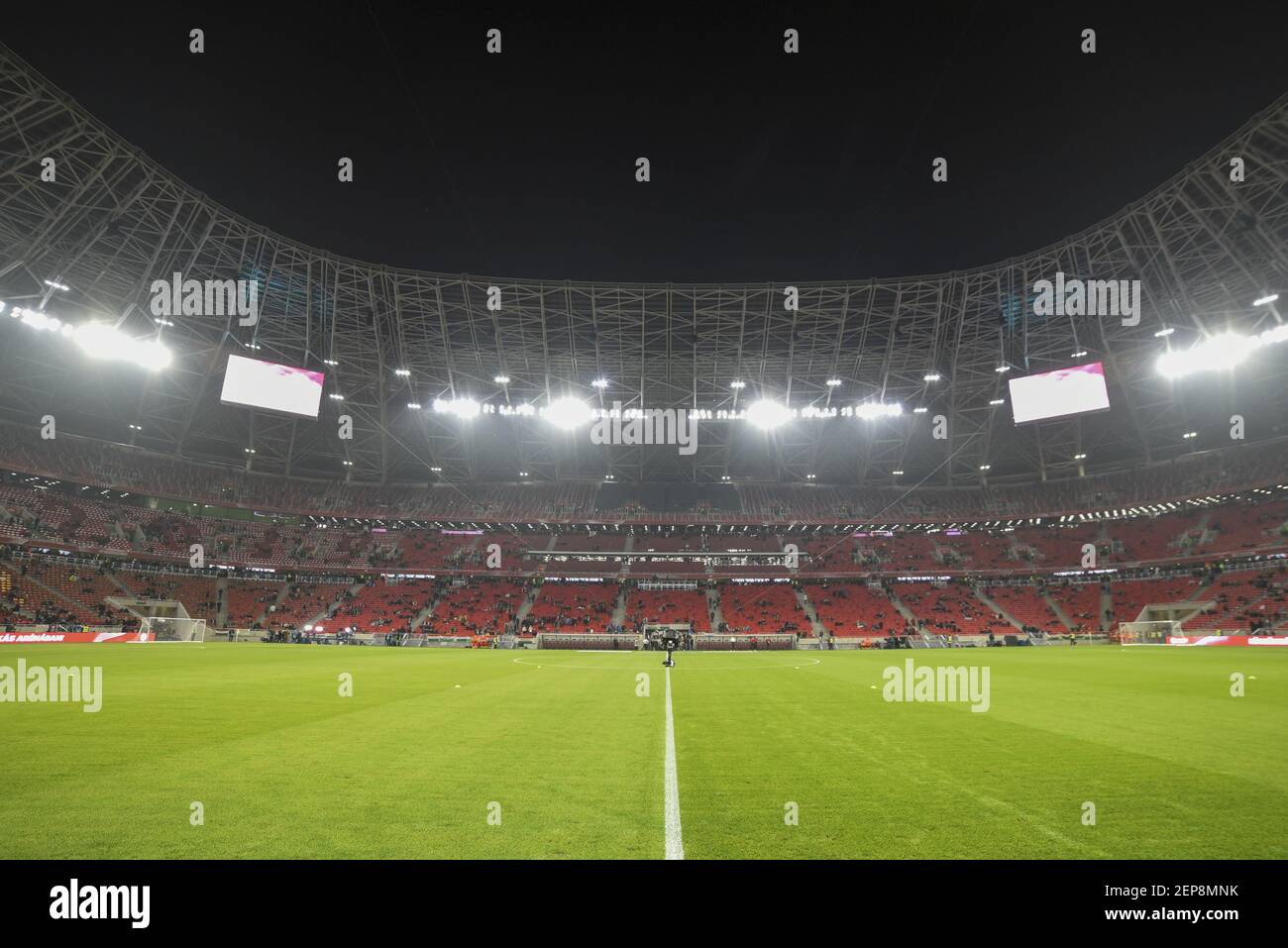 A general view of Puskas Arena during the International Friendly match ...
