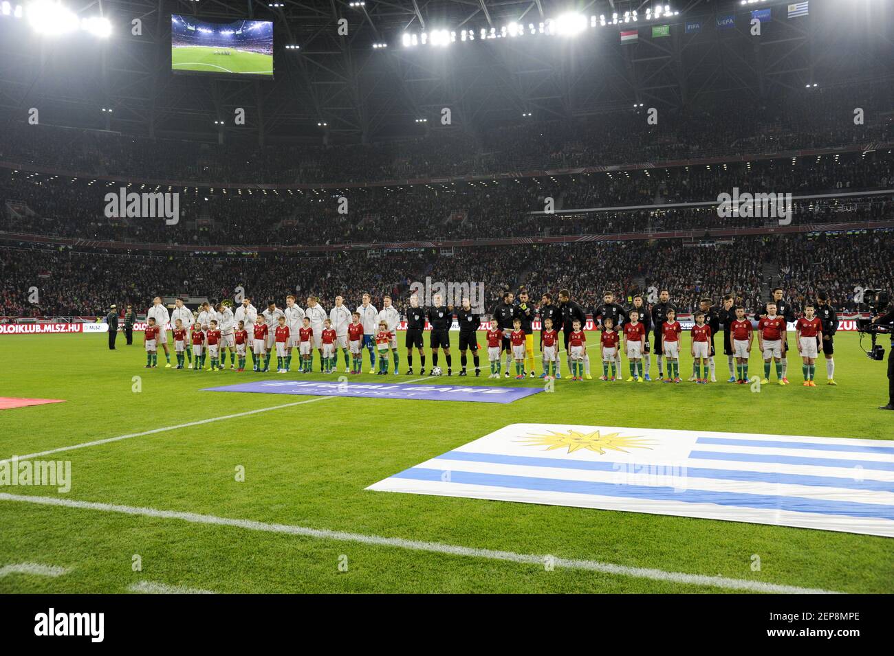 A general view of Puskas Arena during the International Friendly match ...