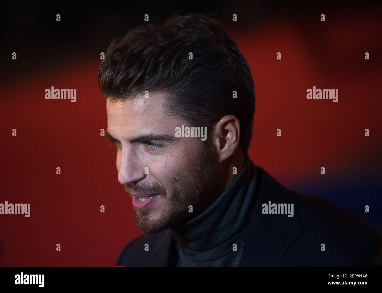 Spanish actor Maxi Iglesias arrives on the red carpet during a ...