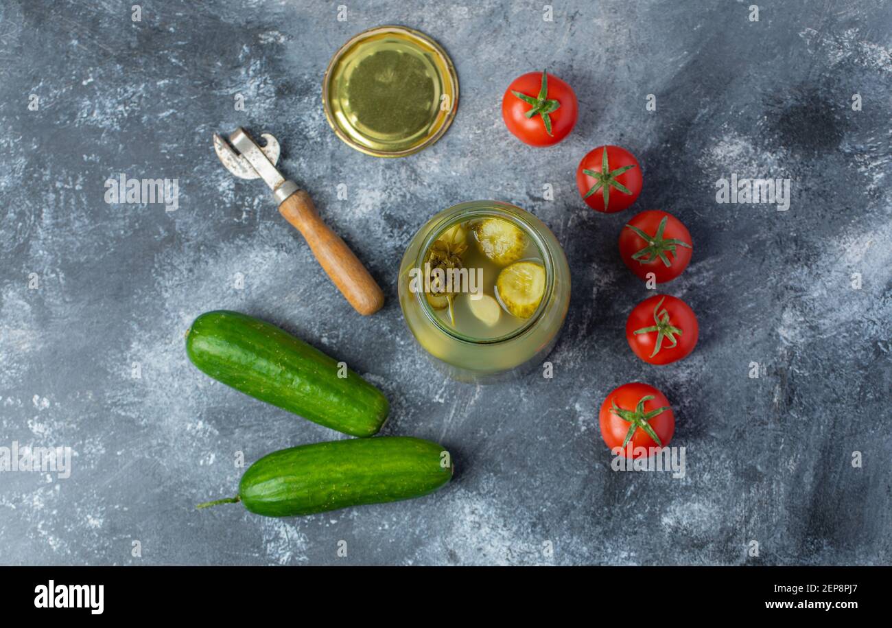 Pickled vegetables jar hi-res stock photography and images - Alamy