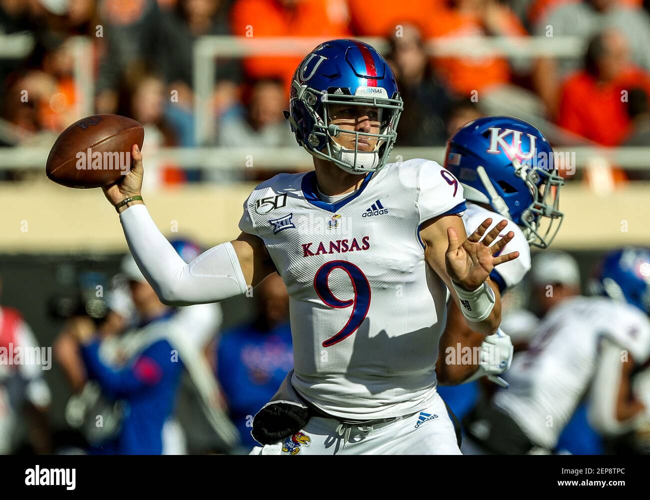 November 16, 2019: Kansas Jayhawks quarterback Carter Stanley (9 ...