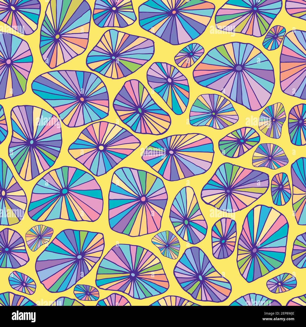 Funny colorful abstract seamless patterns for kids. Cartoon doodle ...