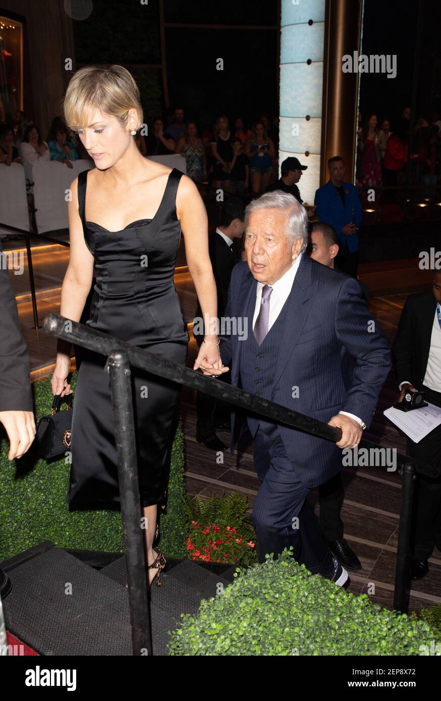 HOLLYWOOD, FL - NOV 16: Dana Blumberg and Robert Kraft are seen during ...