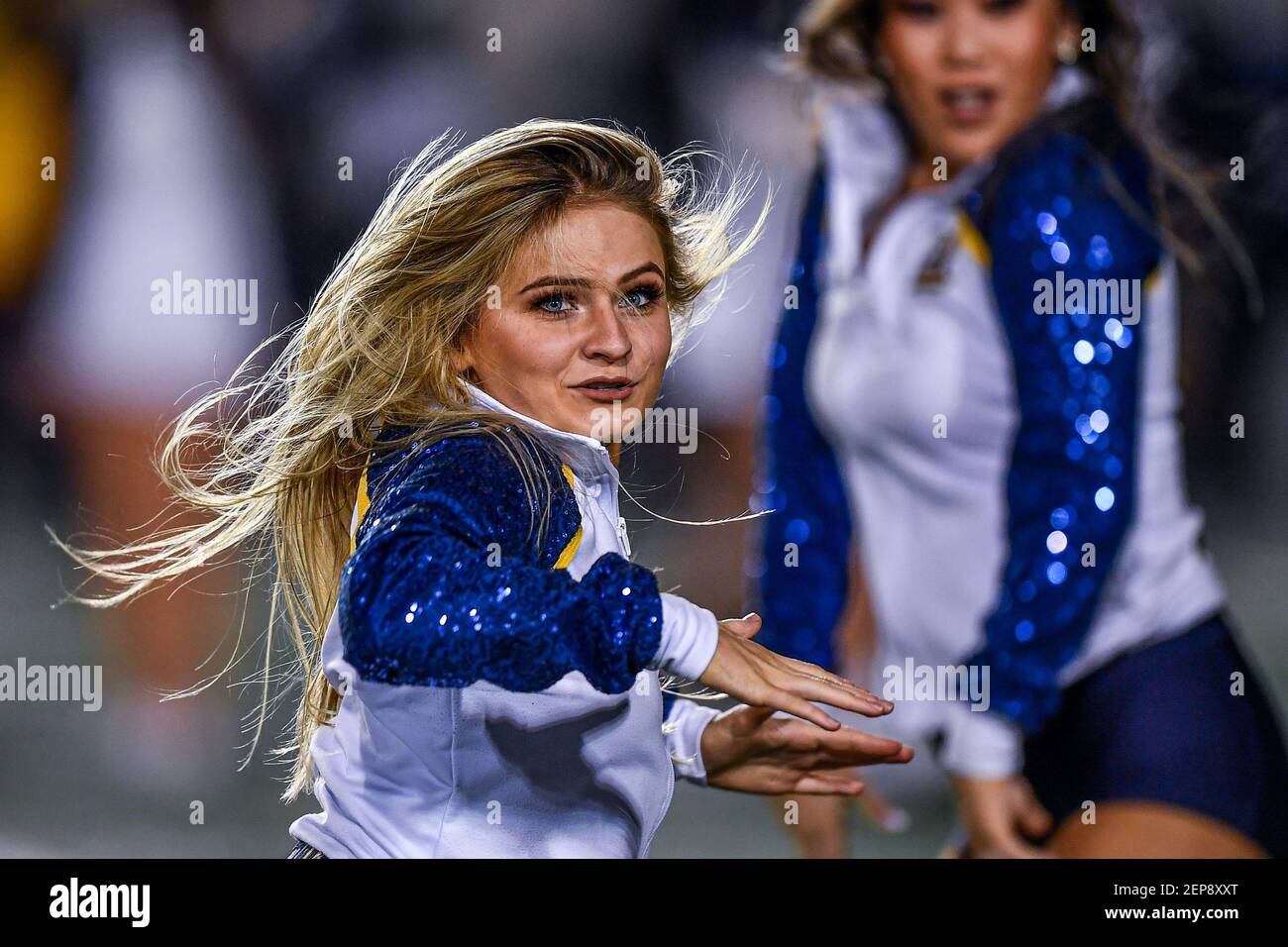 November 16, 2019: California Golden Bears cheerleaders in action ...