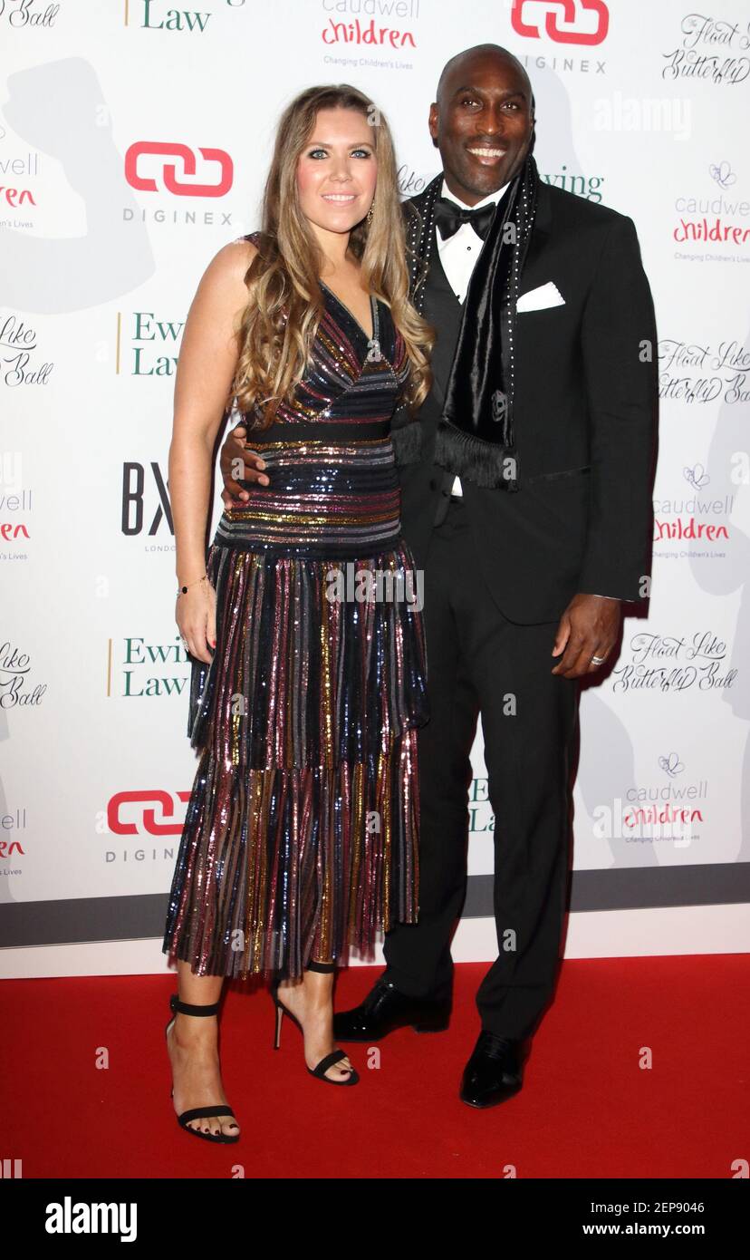 Sol Campbell and Fiona Barratt attend the Caudwell Children Float Like ...