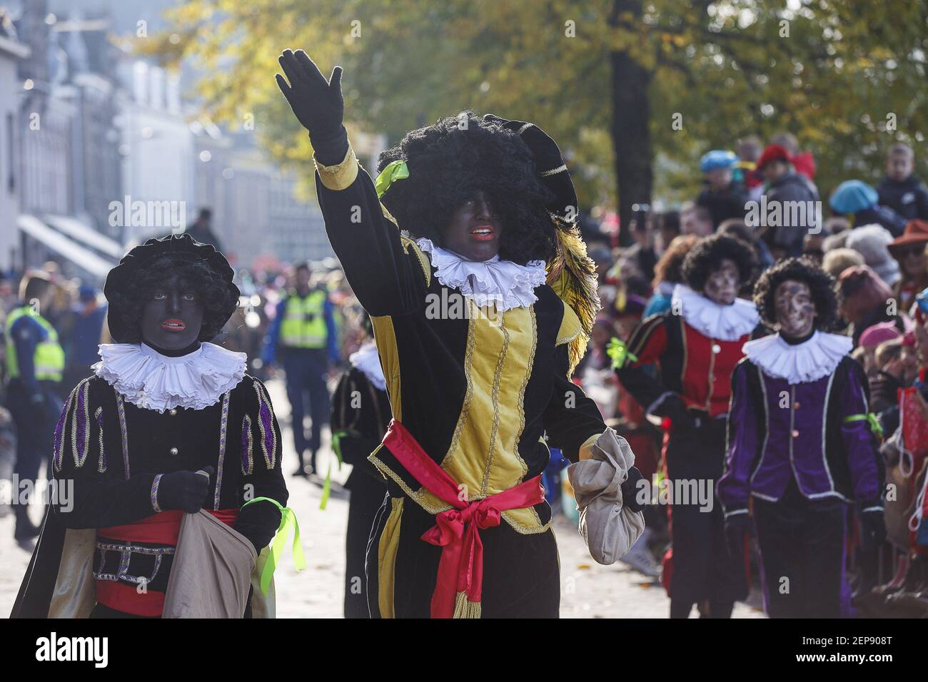 DEN BOSCH, Entry of Sinterklaas Den Bosch, 17-11-2019. Zwarte Piet at ...