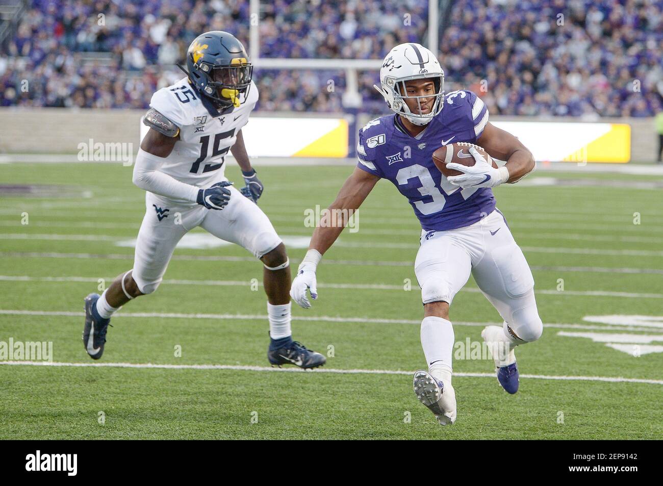 November 16, 2019: Kansas State Wildcats running back James Gilbert (34 ...