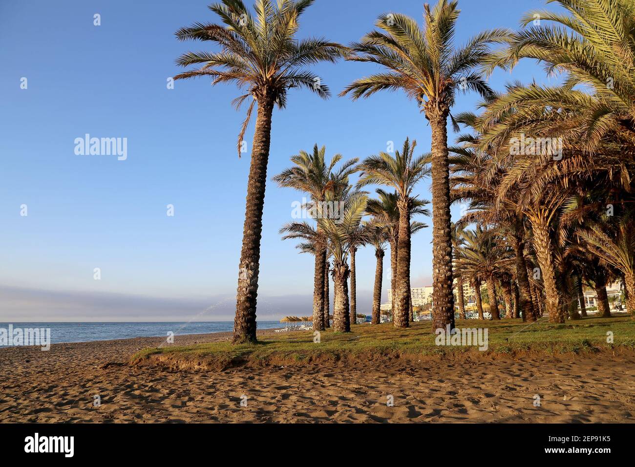 Beach. Costa del Sol (Coast of the Sun), Malaga in Andalusia, Spain ...