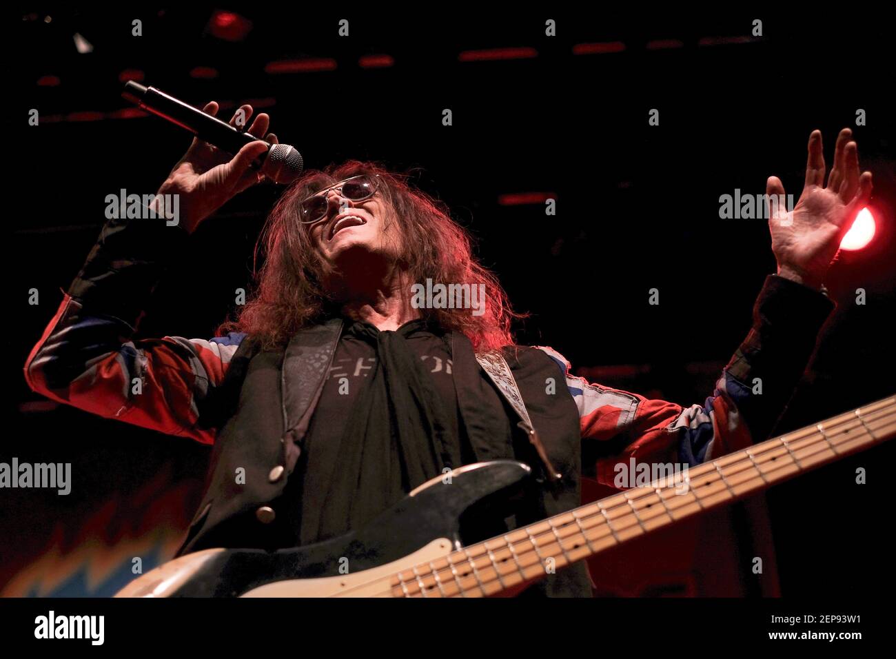 English rock bass guitarist and vocalist, Glenn Hughes formerly of Deep ...