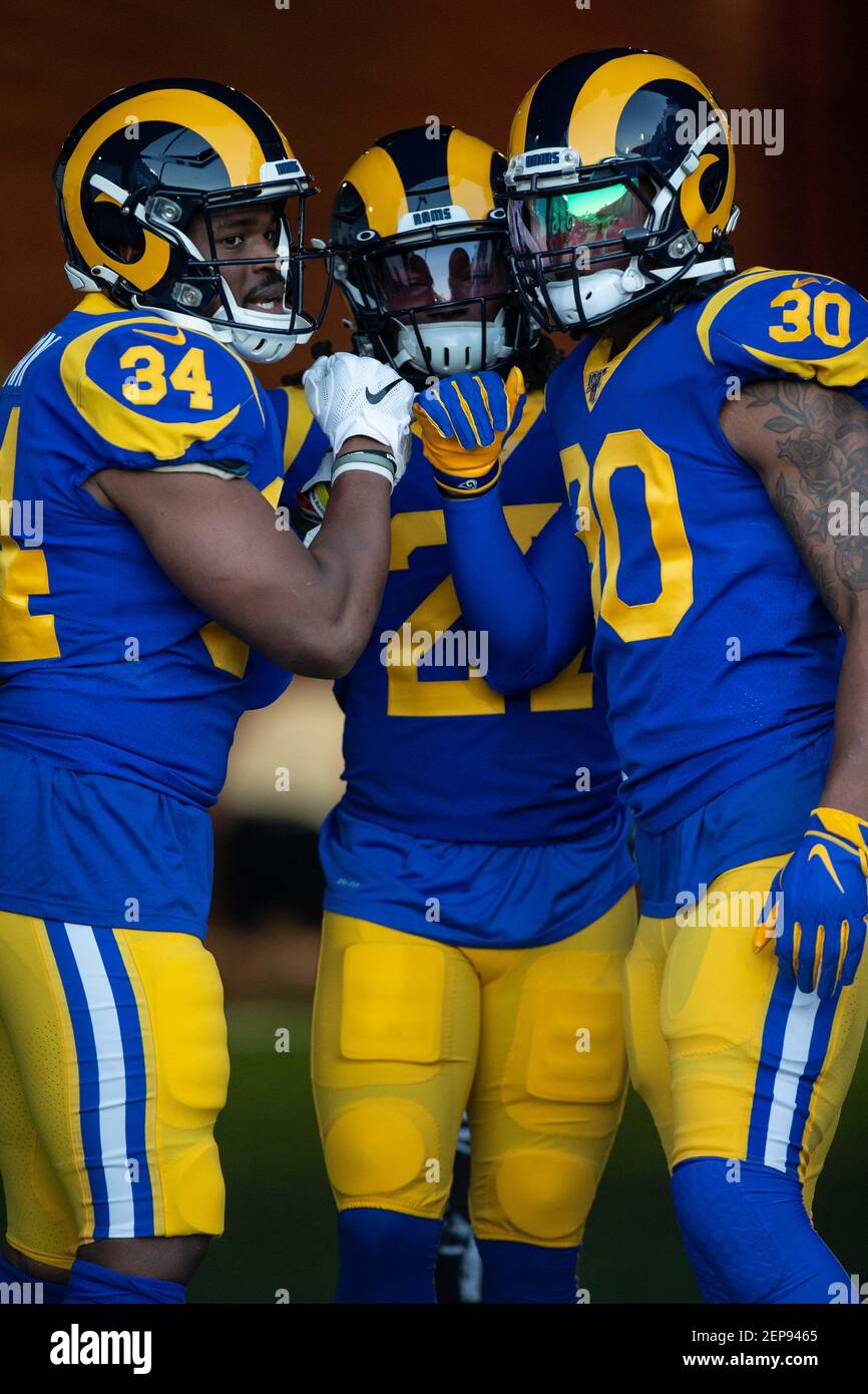 November 17, 2019 Los Angeles, CA...Los Angeles Rams running backs ...
