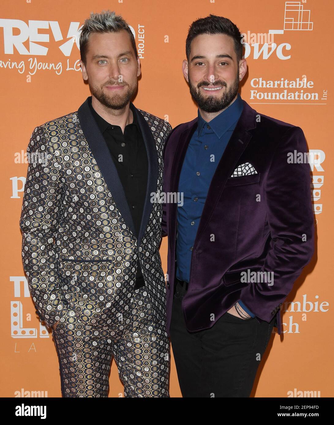 (L-R) Lance Bass and Michael Turchin at the Trevor Project's TrevorLIVE ...