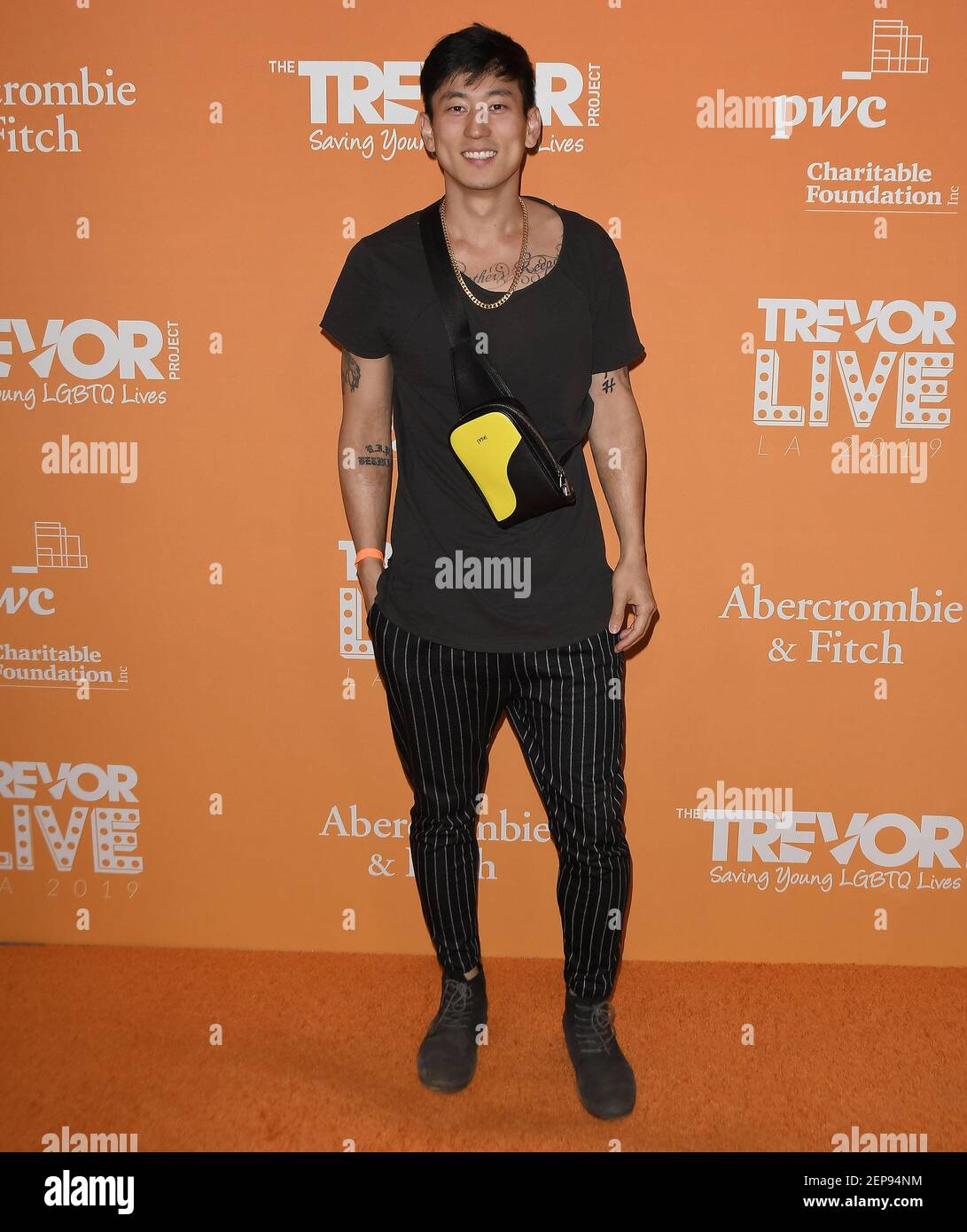 Jake Choi arrives at the Trevor Project's TrevorLIVE LA 2019 held at ...