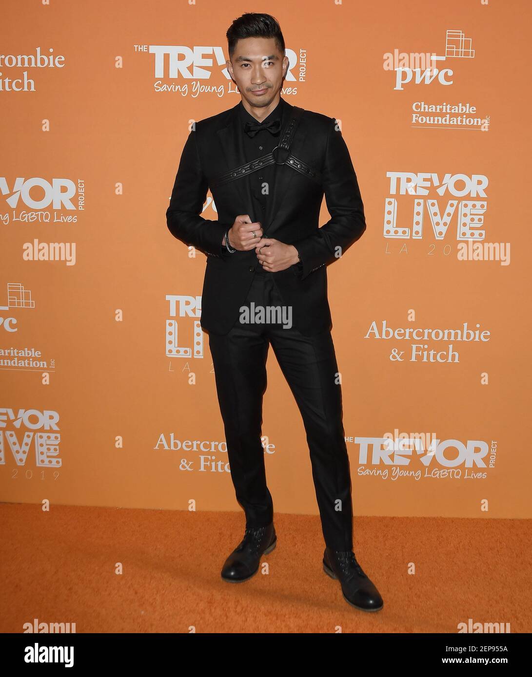 Ronnie Woo arrives at the Trevor Project's TrevorLIVE LA 2019 held at ...