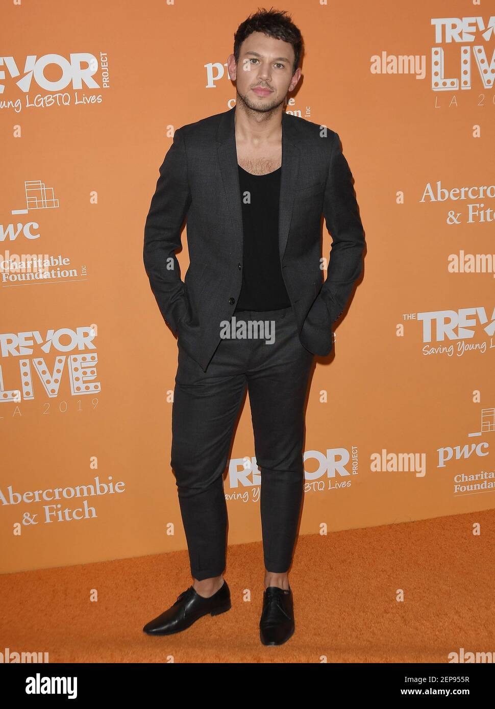 Sam Lansky arrives at the Trevor Project's TrevorLIVE LA 2019 held at ...