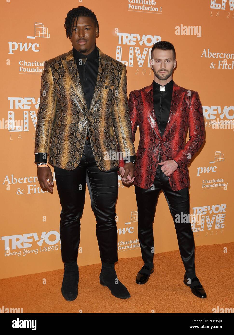 Ryan Russell and Corey O'Brien at the Trevor Project's TrevorLIVE LA ...