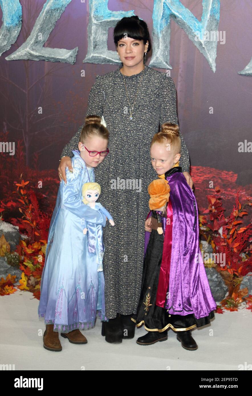 Lily Allen attends the "Frozen 2" European premiere at BFI Southbank in ...