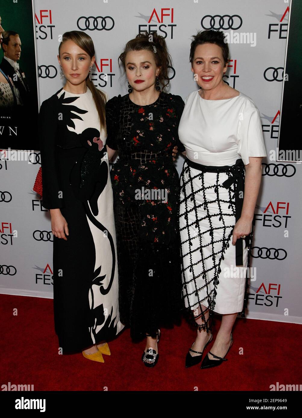 Erin Doherty, Helena Bonham Carter, Olivia Colman attend the "The Crown ...