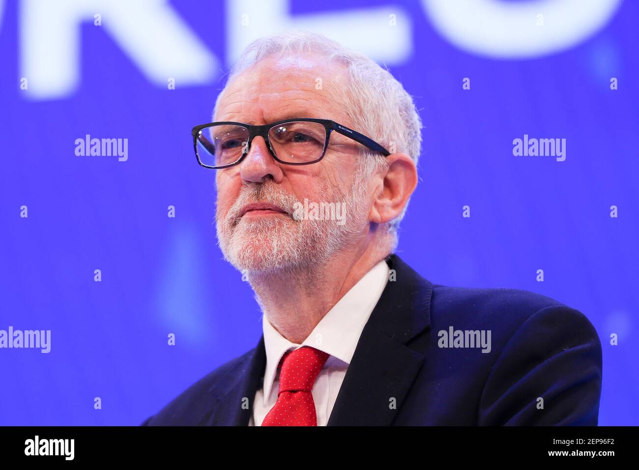 Leader of the Labour Party, Jeremy Corbyn makes a keynote political ...