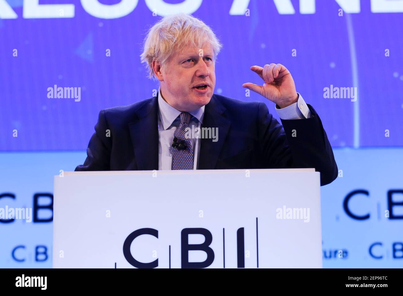 British Prime Minister, Boris Johnson makes a keynote political speech ...