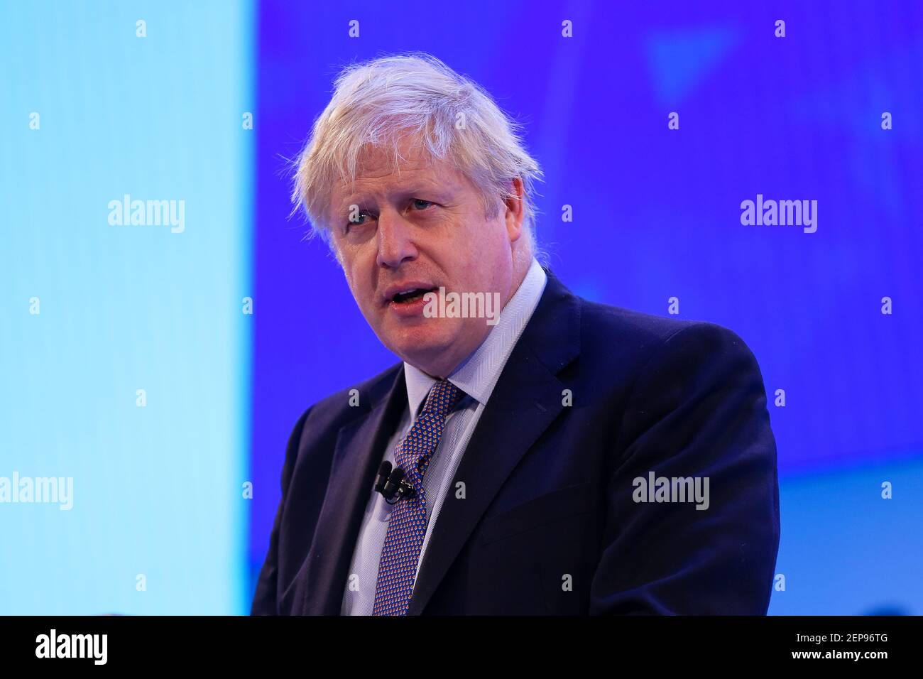 British Prime Minister, Boris Johnson makes a keynote political speech ...