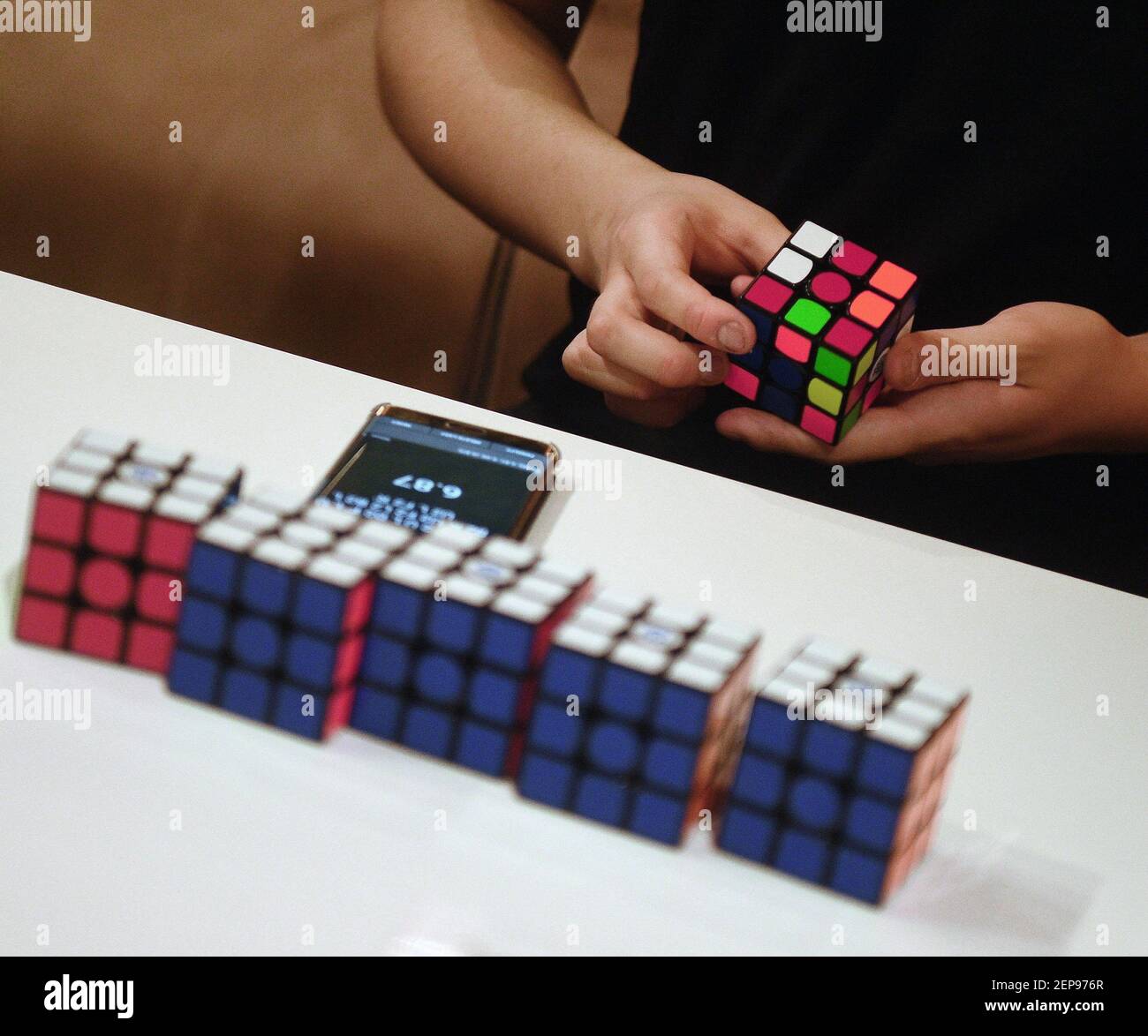 Red Bull Rubik's Cube World Cup 2019 Finals at the YOTA Arena. November ...