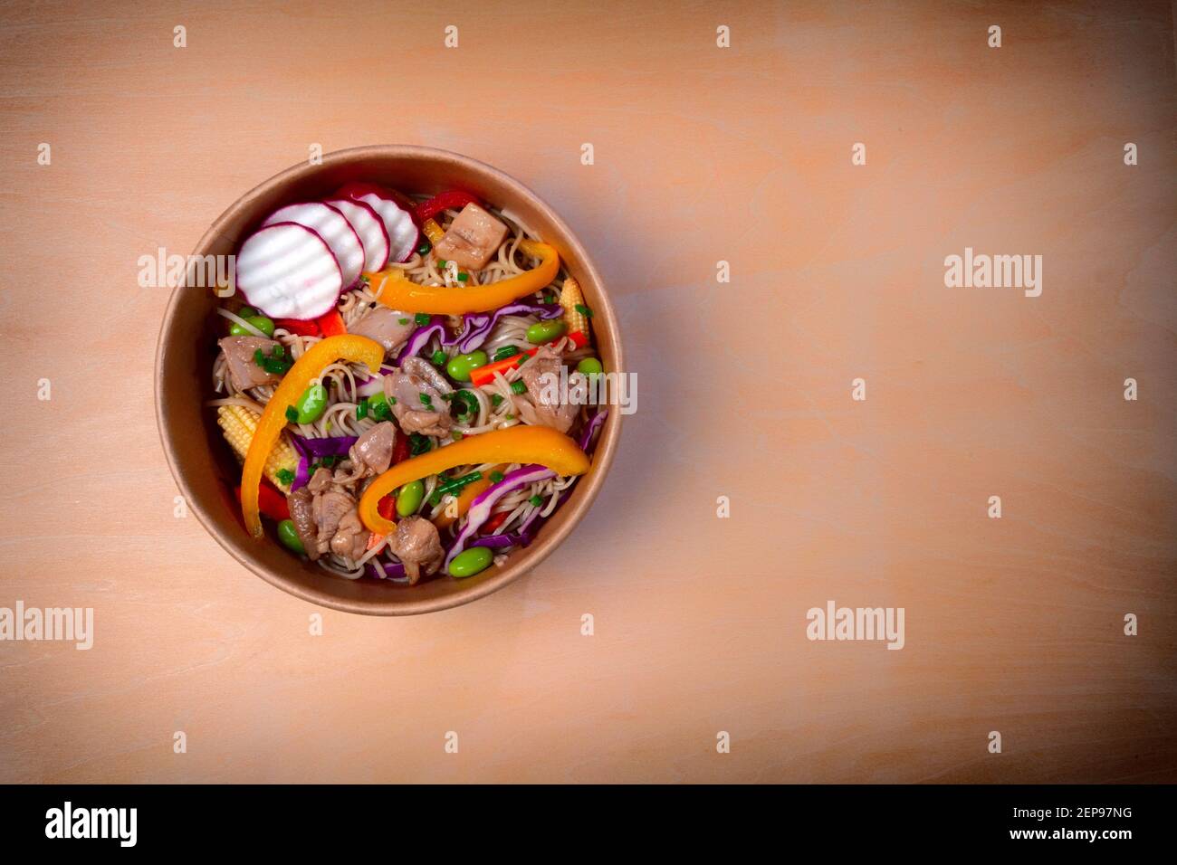 Plates of healthy, balanced Asian food Stock Photo - Alamy