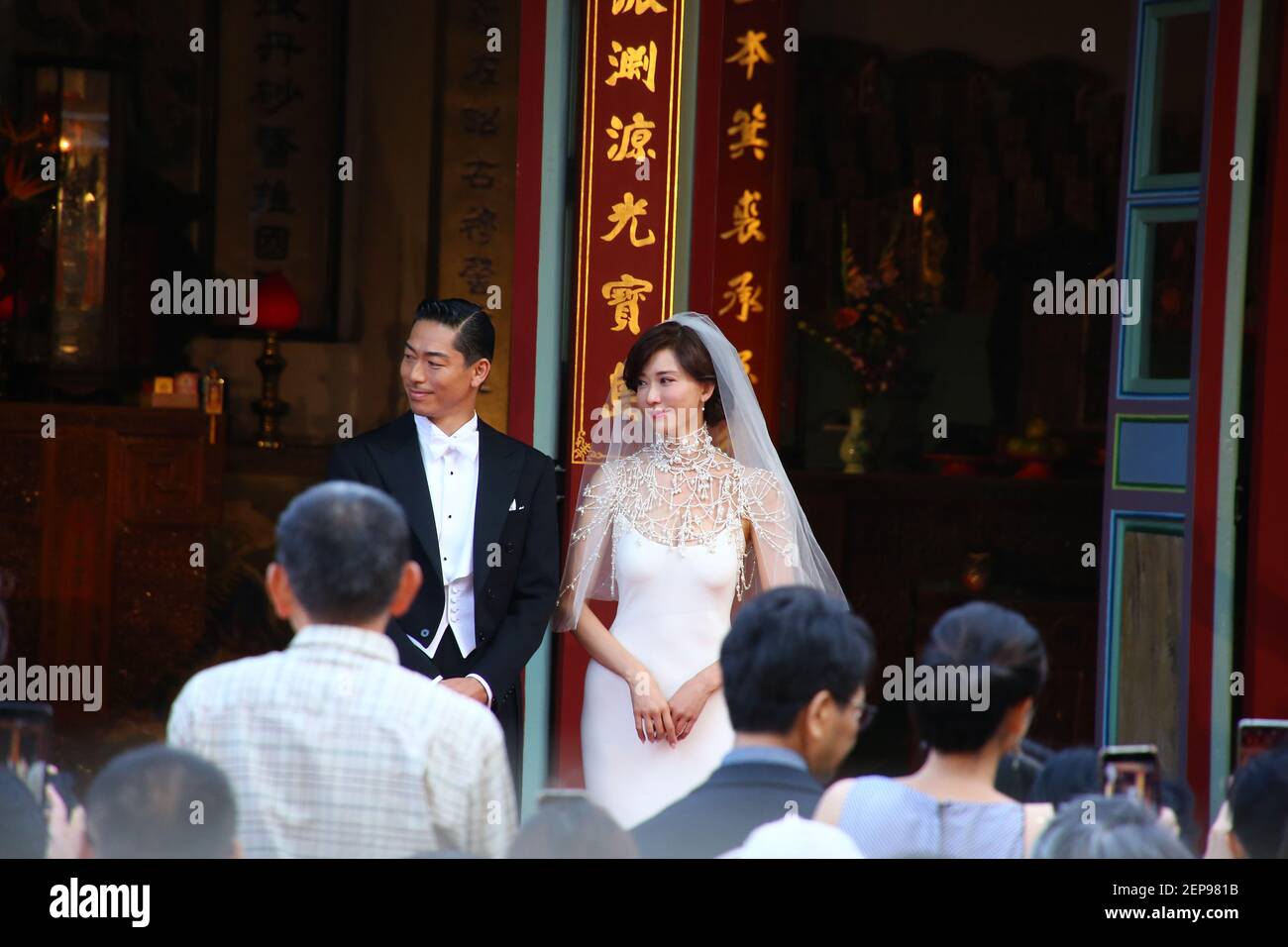 Lin Chi-ling and AKIRA held the wedding ceremony at Tainan Art Museum ...