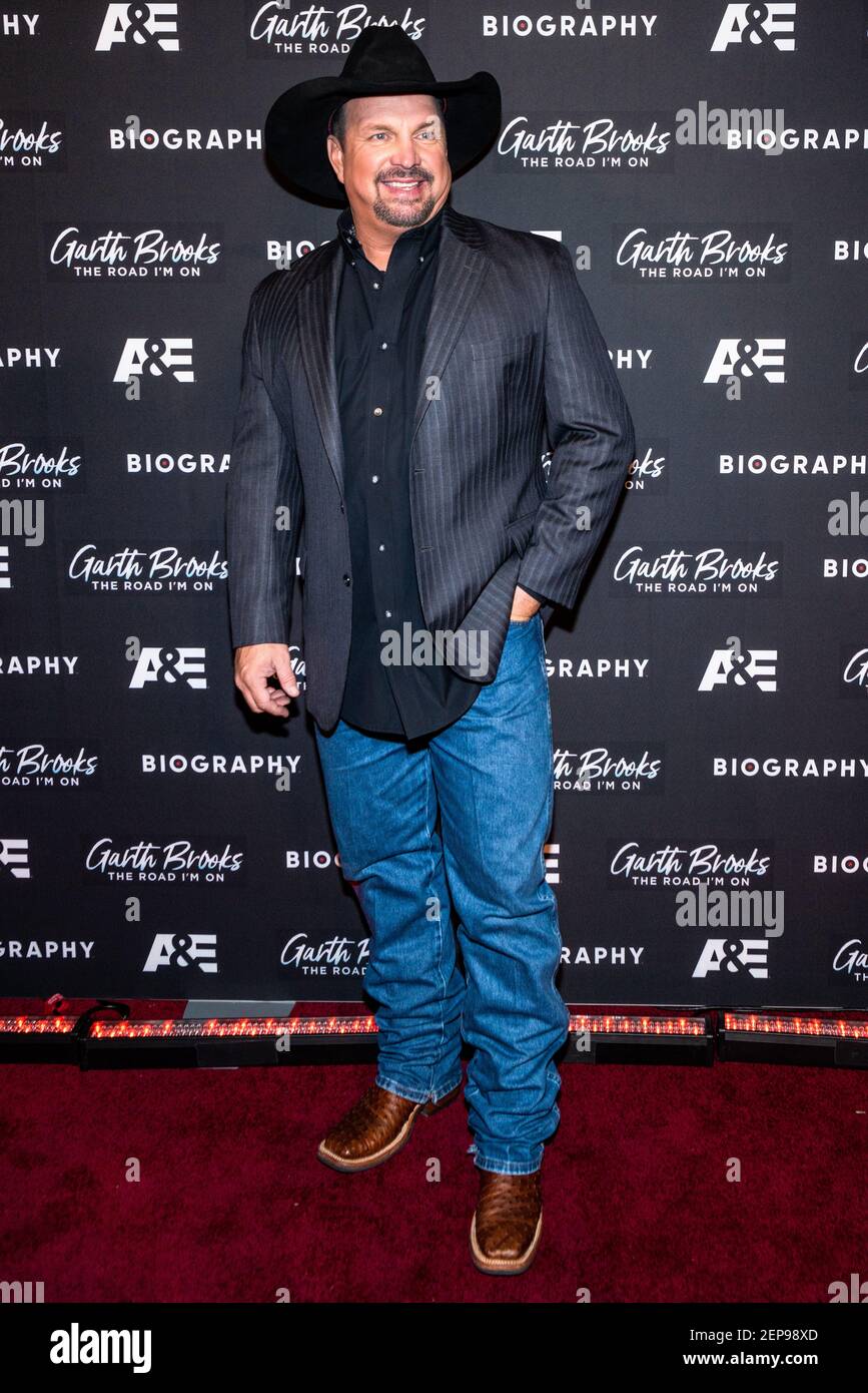 Country singer Garth Brooks attends the premiere event of the A&E ...