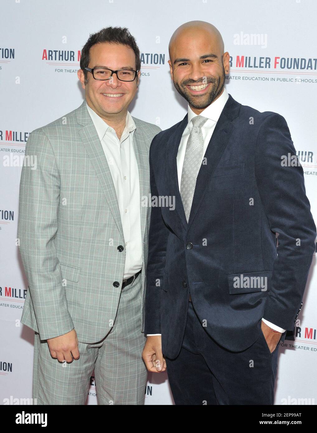 L-R: Peter Avery and Keeshon Morrow attend the Arthur Miller Foundation ...