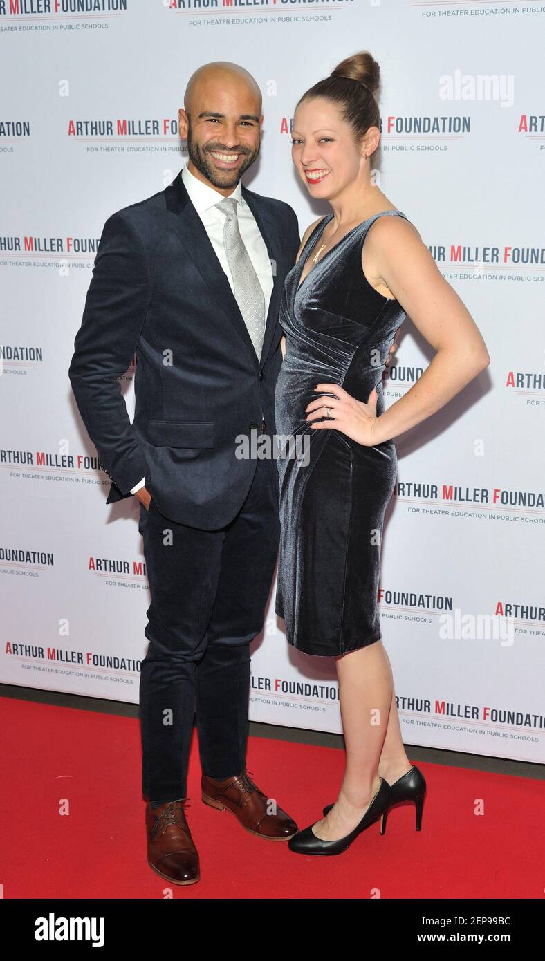 L-R: Keeshon Morrow and Allison Morrow attend the Arthur Miller ...