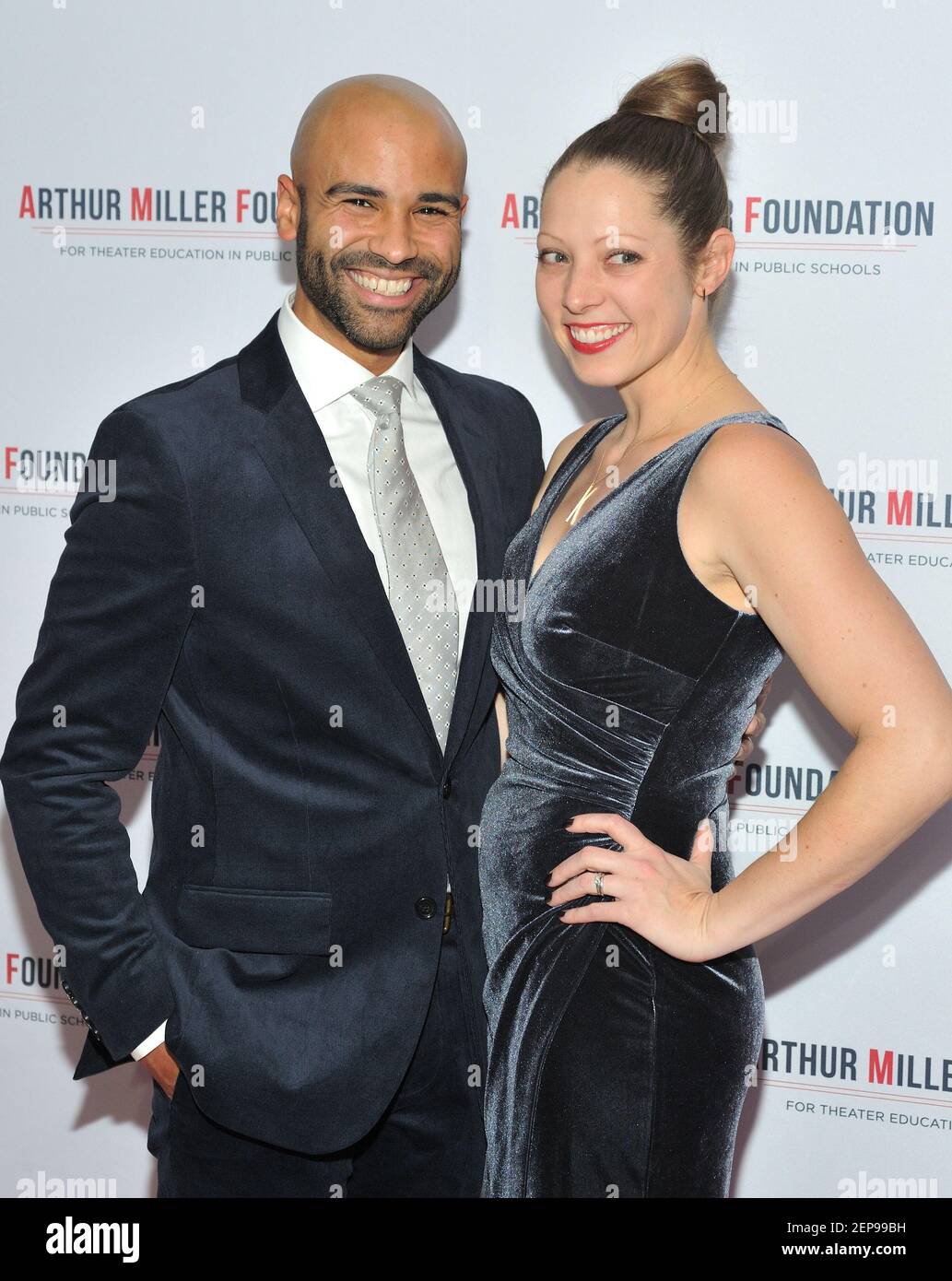 L-R: Keeshon Morrow and Allison Morrow attend the Arthur Miller ...