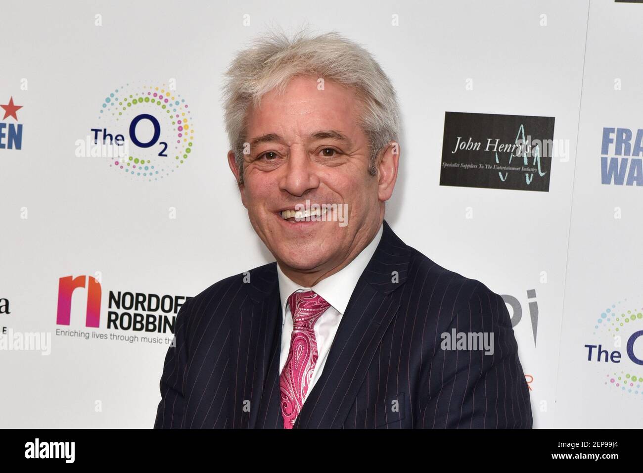 John Bercow attends the Nordoff Robbins Boxing Dinner in London. (Photo ...