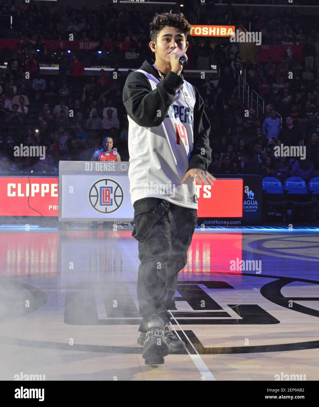International Music Artist Inigo Pascual performing at halftime at the ...