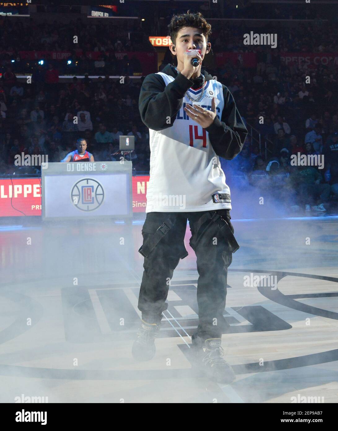 International Music Artist Inigo Pascual performing at halftime at the ...