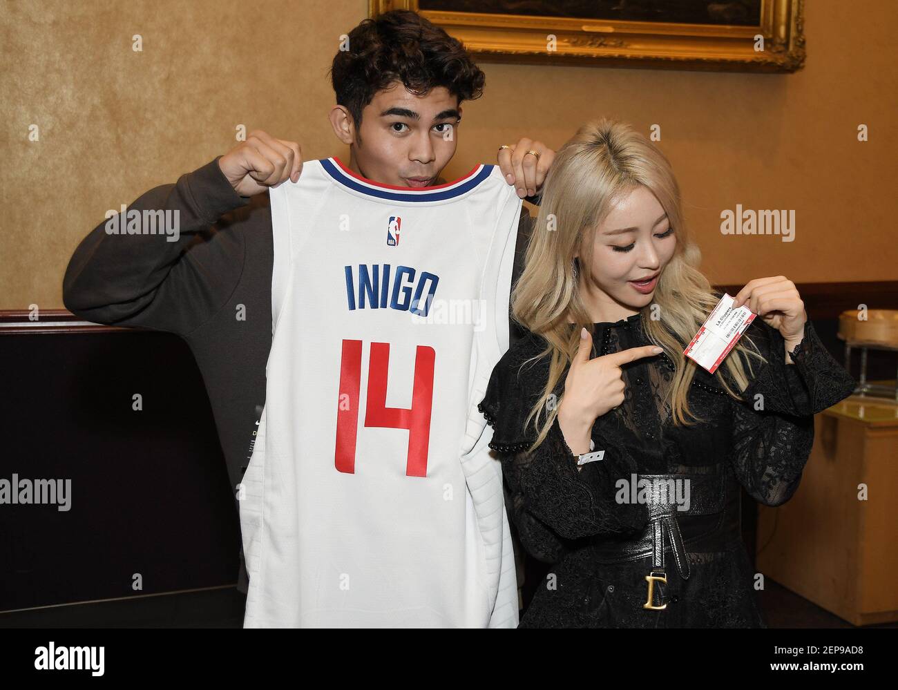 (L-R) International Music Artist Inigo Pascual and YouTube Personality ...