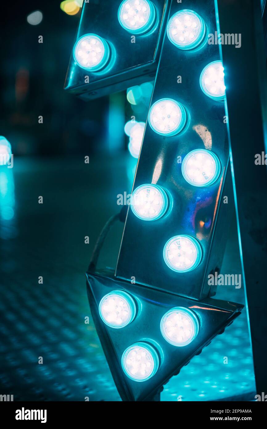 Teal lights hi-res stock photography and images - Alamy