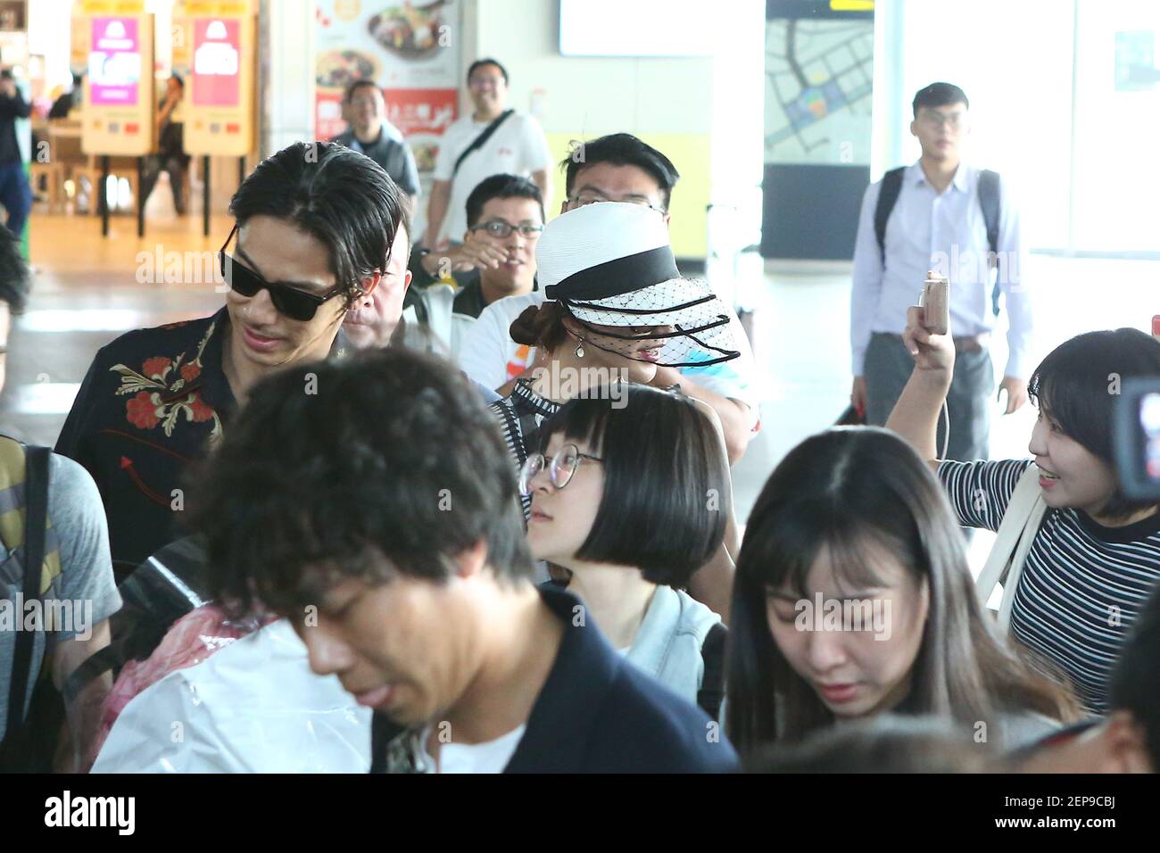 **TAIWAN OUT**Taiwanese model, actress, singer and television host Lin ...